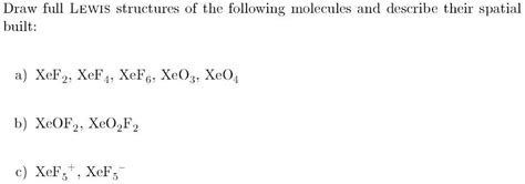 Lewis Structure Of Xef6