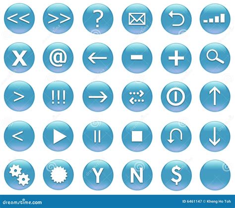Icon Button Set For Navigation Stock Illustration Illustration Of Help Multimedia 6461147