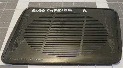 Original 1981 1990 Chevrolet Caprice Dash Speaker Grille Rh Grey