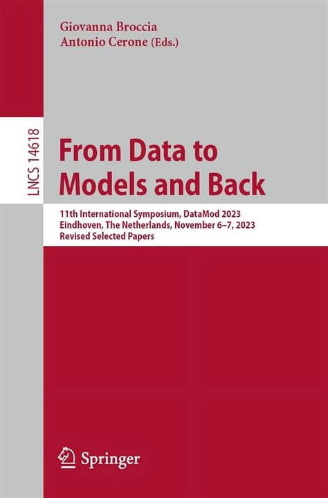 lecture notes in computer science from data to models and back 11th