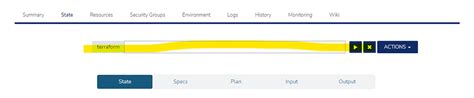 how to disable turn grey the terraform command line in state tab using