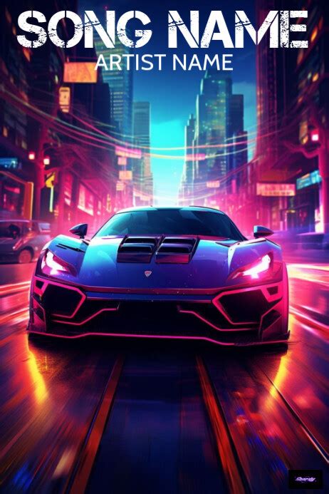 Plantilla De Professional Car Album Cover Art Poster Postermywall