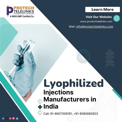 Lyophilized Injection Manufacturer In India Franchise Companies