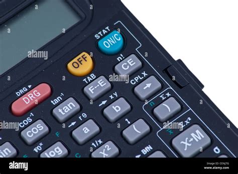 Scientific Calculator Keypad Math Functions And Numeric Keys Close Up