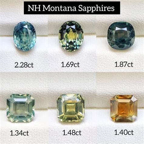 Ethically Sourced No Heat Montana Sapphires