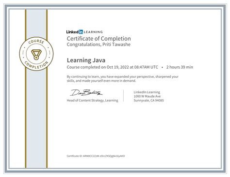 Certificate Of Completion Priti Tawashe