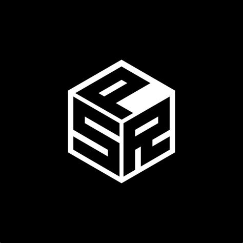 Srp Letter Logo Design With Black Background In Illustrator Vector