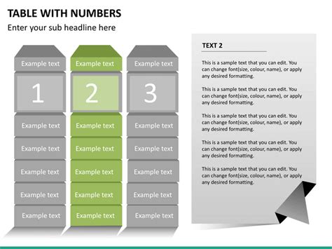 Table With Numbers PowerPoint SketchBubble