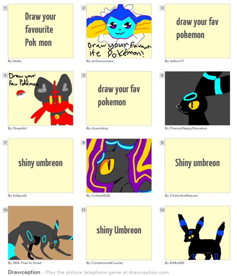 Draw Your Favourite Pokémon Drawception