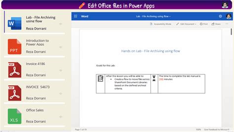 ️ Editing Office Files Directly Inside Power Apps Is A Possibility ⭐ Rpowerapps