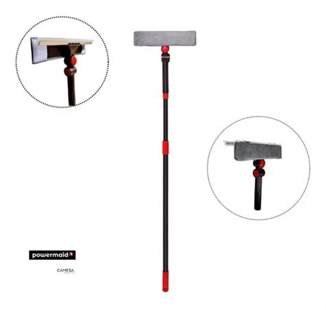 Rodo Limpa Vidros Telescópico Cabo Extensor Para Janelas Parcelamento sem juros