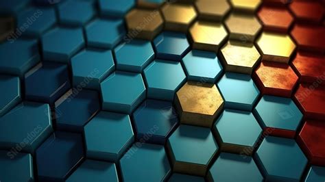 3d Hexagon Cluster A Stunning Visual Treat Powerpoint Background For Free Download Slidesdocs