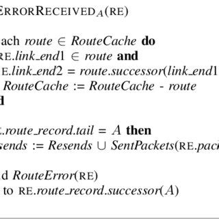 Propagating A Route Error Packet Download Scientific Diagram
