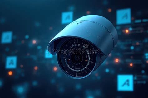 Intelligent Cctv Surveillance And Advanced Machine Learning Stock Illustration Illustration Of