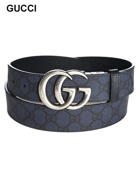 Gucci グッチ 総柄×無地 ダブルgバックル リバーシブル ベルト Gc627055facjt メンズ【サカゼン公式通販】