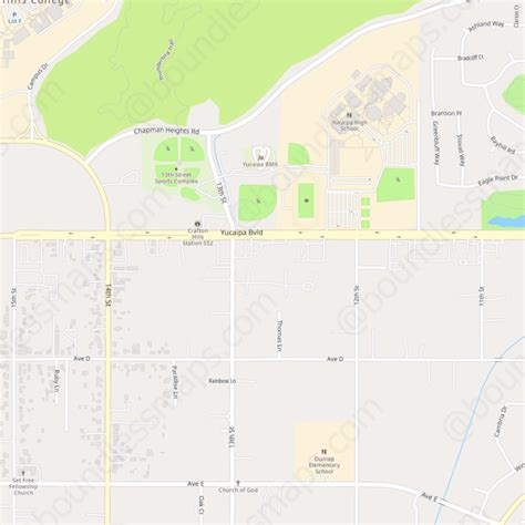 Yucaipa Modern Atlas Vector Map 110k Boundless Maps