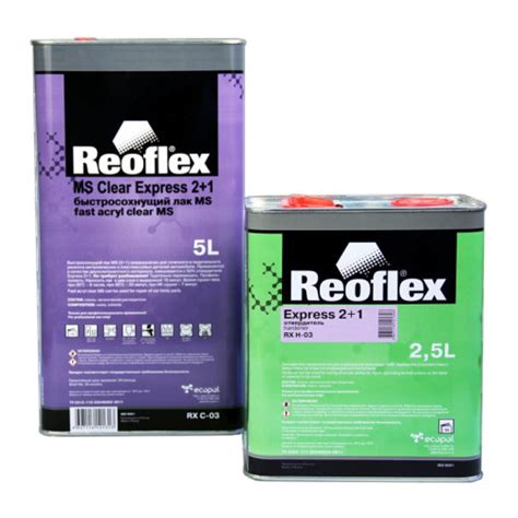 Купить 2К Лак акриловый автомобильный 2+1 Reoflex Express RX C-03 уп. 5 ...