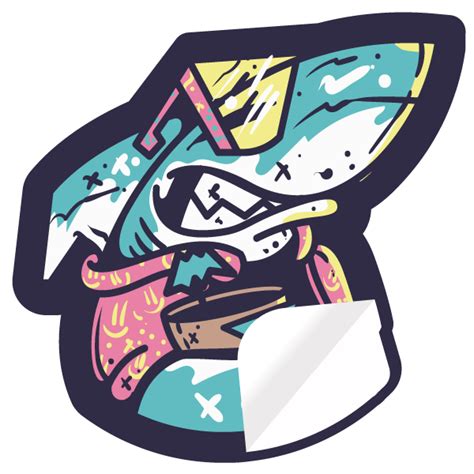 Die Cut Stickers 2″ Coco Tiburon