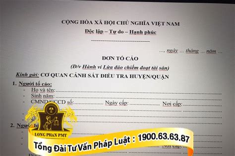Đơn Tố Cáo Lừa đảo Lạm Dụng Tín Nhiệm Chiếm đoạt Tài Sản Blog Tư Vấn