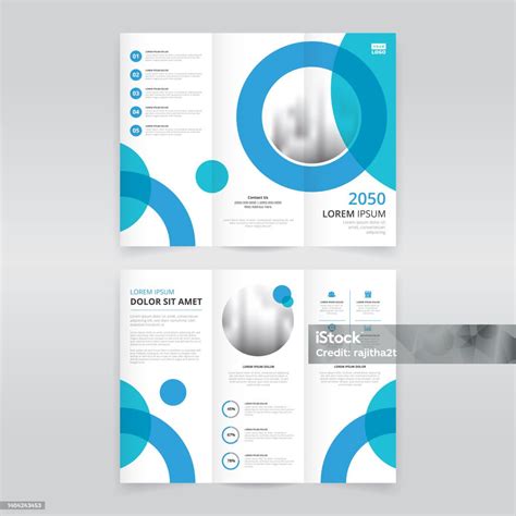 현대 삼중 브로셔 디자인 템플릿 삼중 전단지 레이아웃 팜플렛 전단지 0명에 대한 스톡 벡터 아트 및 기타 이미지 0명 3단 브로슈어 광고 Istock