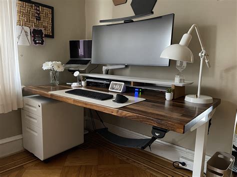 Dining Room Wfh Desk Setup Rdesksetup