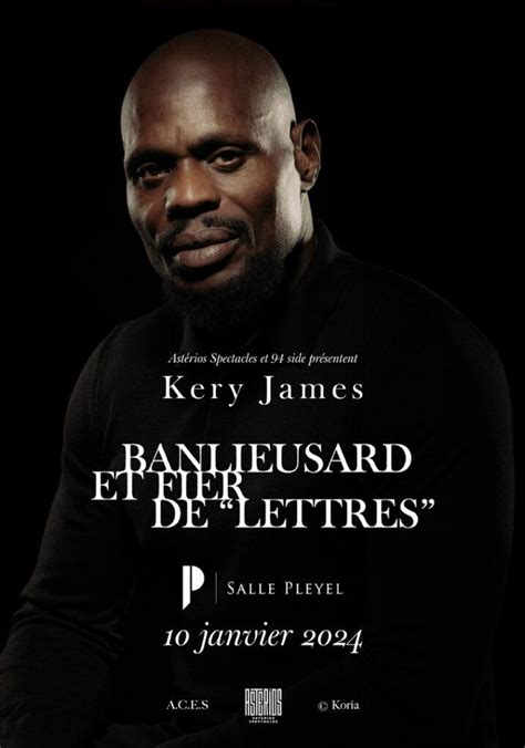Concert Kery James banlieusard et fier de lettres à Paris mercredi 10