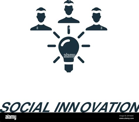 Social Innovation Icon Monochrome Simple Sign From Charity And Non