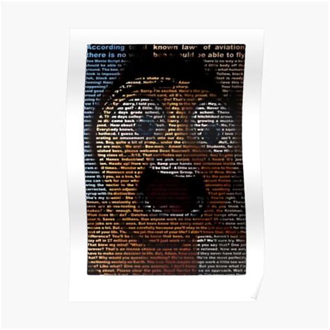 Bee Movie Script Poster For Sale By DiDo Redbubble
