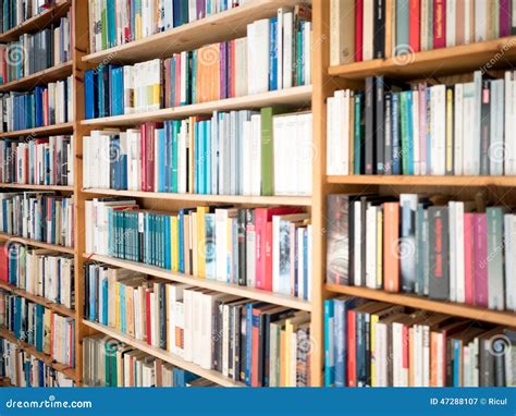 Bookshelves Stock Image Image Of Novels Knowledge Library 47288107
