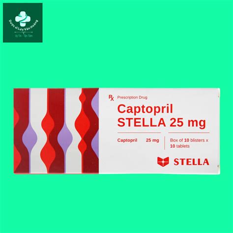 Thuốc Captopril Stella 25mg Điều Trị Tăng Huyết áp Nhồi Máu Cơ Tim