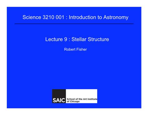 Introduction To Astronomy Lecture 9 Stellar Structure DocsLib