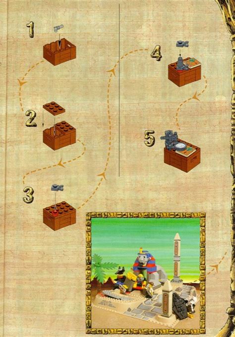Lego Instructions For Set 5978 Sphinx Secret Surprise Adventurers Desert