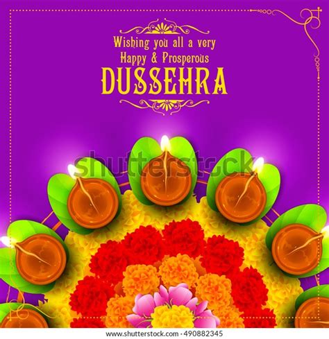 Illustration Sona Patta Wishing Happy Dussehra Stock Vector Royalty Free 490882345 Shutterstock