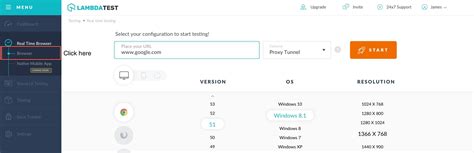 Real Time Browser Testing Lambdatest