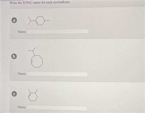 Solved Name Each Alkene And Specify Its Configuration By Chegg