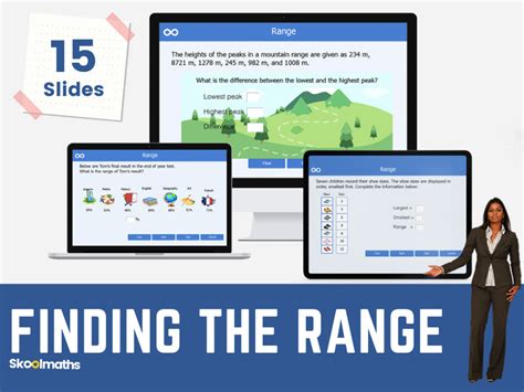 Averages Finding The Range Interactive Digital Maths Lesson And Activities Teaching Resources