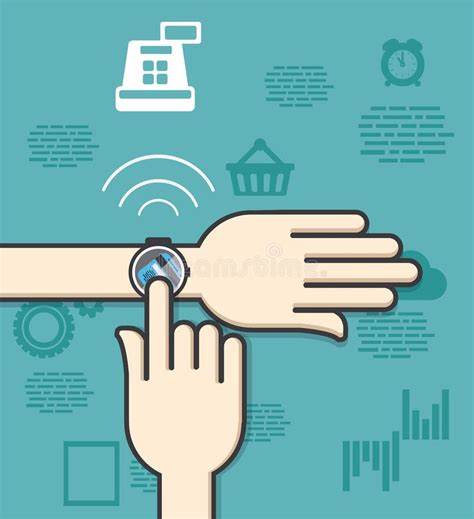 Salesman Accepting Payment Through NFC Technology Stock Image Image