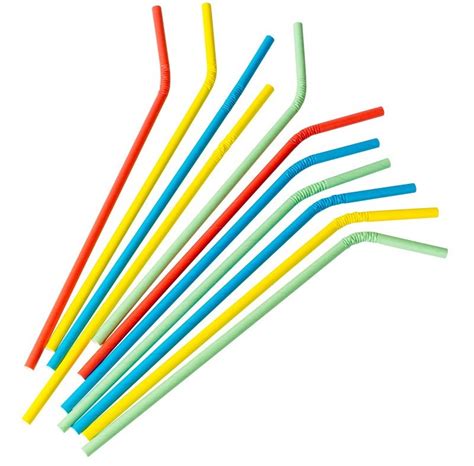 Custom Printed 6mm 8mm Flexible Paper Straws For Beverage Milk Tea