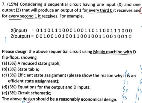 Solved 15 ﻿considering A Sequential Circuit Having One