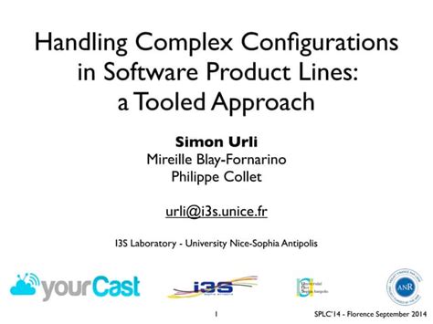 Handling Complex Configurations In Software Product Lines A Tooled