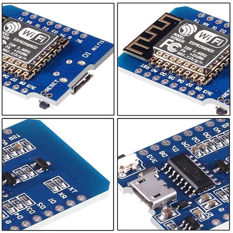 Qccan 4pcs Esp8266 Esp 12 Esp 12f Nodemcu Mini D1 Module Wemos Lua 4m