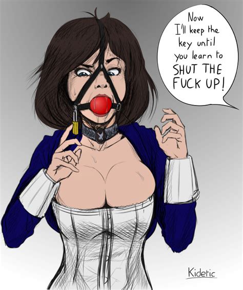 Rule 34 1girls 2k Games Ball Gag Bdsm Bioshock Bioshock Infinite Blue