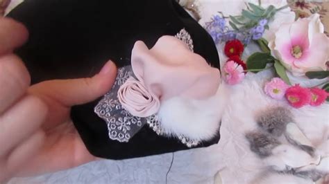 Как сделать розу из ткани How To Make A Rose From Fabric Youtube