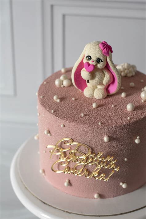 Торт для девочки Торт с зайкой Girls First Birthday Cake 1st Birthday Cakes Birthday Cake Girls