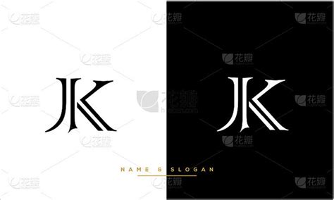 JKKJ抽象字母标志交织字母