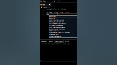 Example Of Array In Javascript Shorts Javascript Youtube
