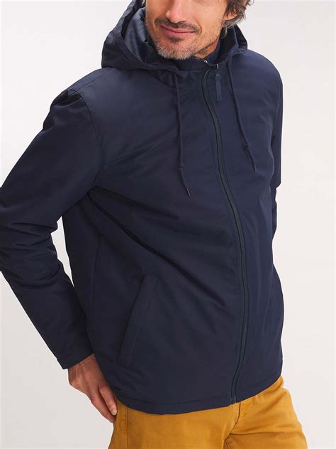 Veste Homme Imperméable Capuche Marine tbs