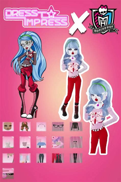 Ghoulia Dti Fit 🍒⚡️ In 2024 Dress To Impress Monster High Characters