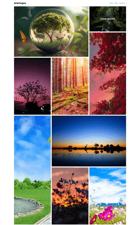 Image Gallery Template Grid Layout By Sonal Chauhan On Dribbble