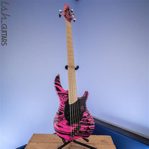 Dingwall Ng 3 Matte Pink Swirl 5 String Bass Ish Guitars